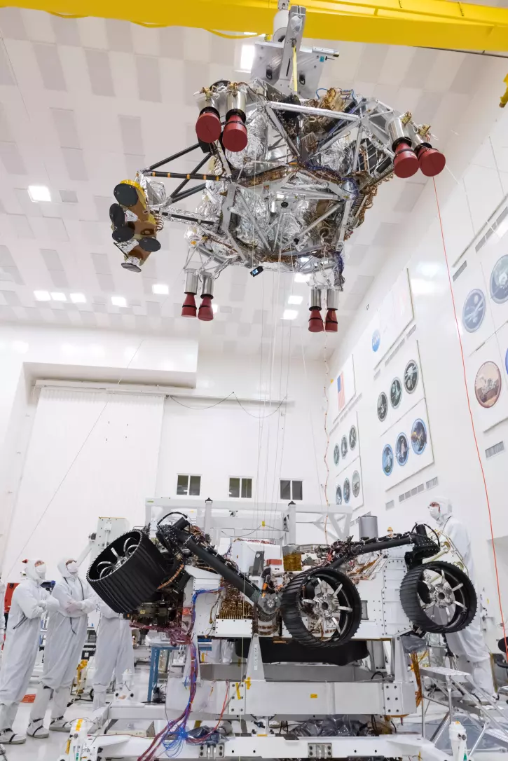 NASA tests Mars 2020 rover descent stage separation