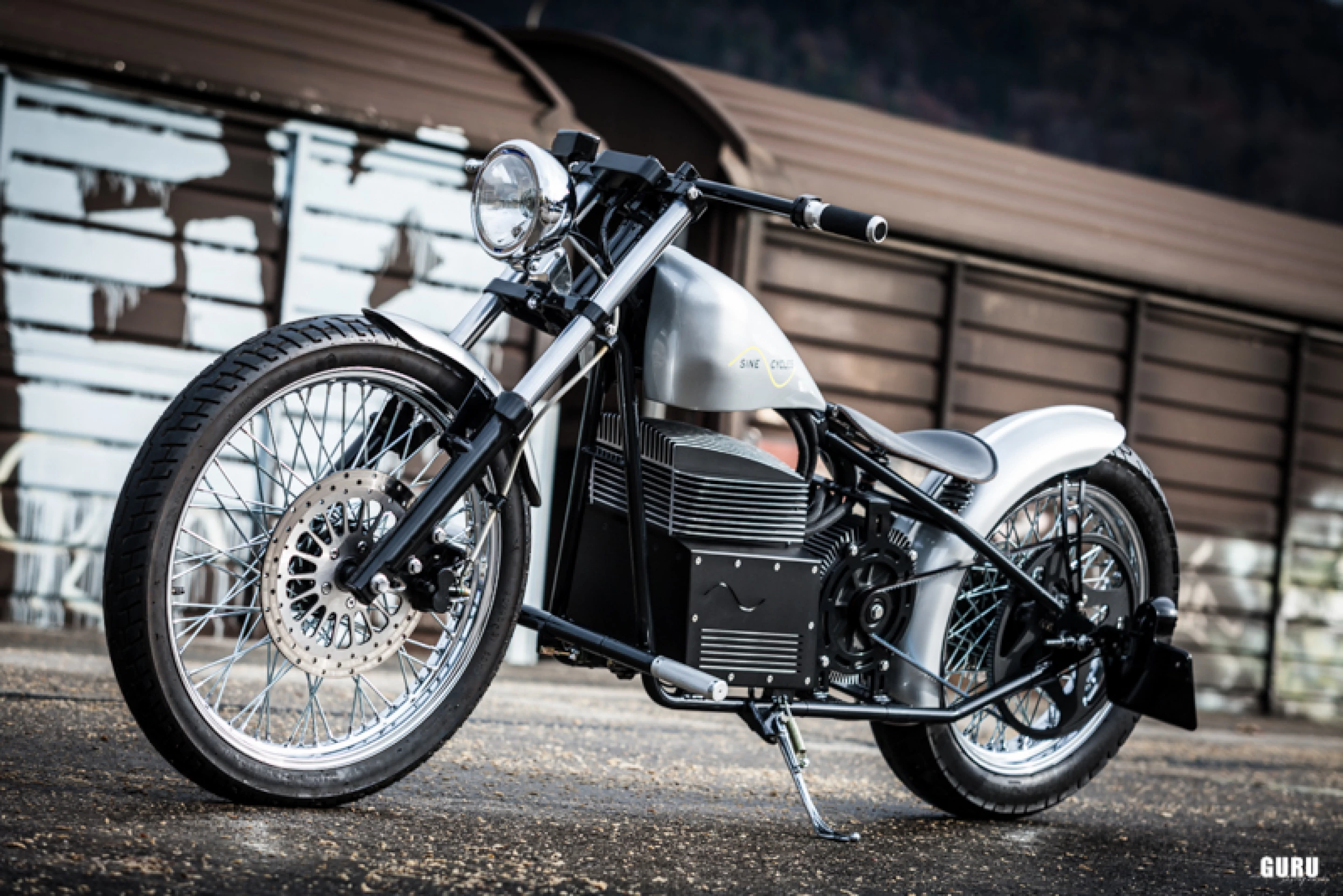 Sine Cycles adds electric power to the old school chopper