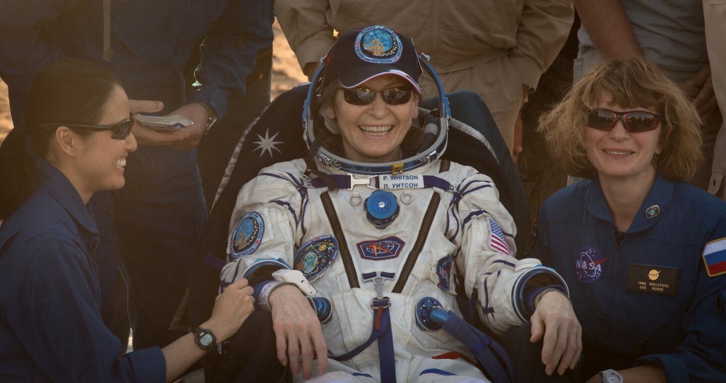 Record-breaking NASA astronaut Peggy Whitson returns to Earth