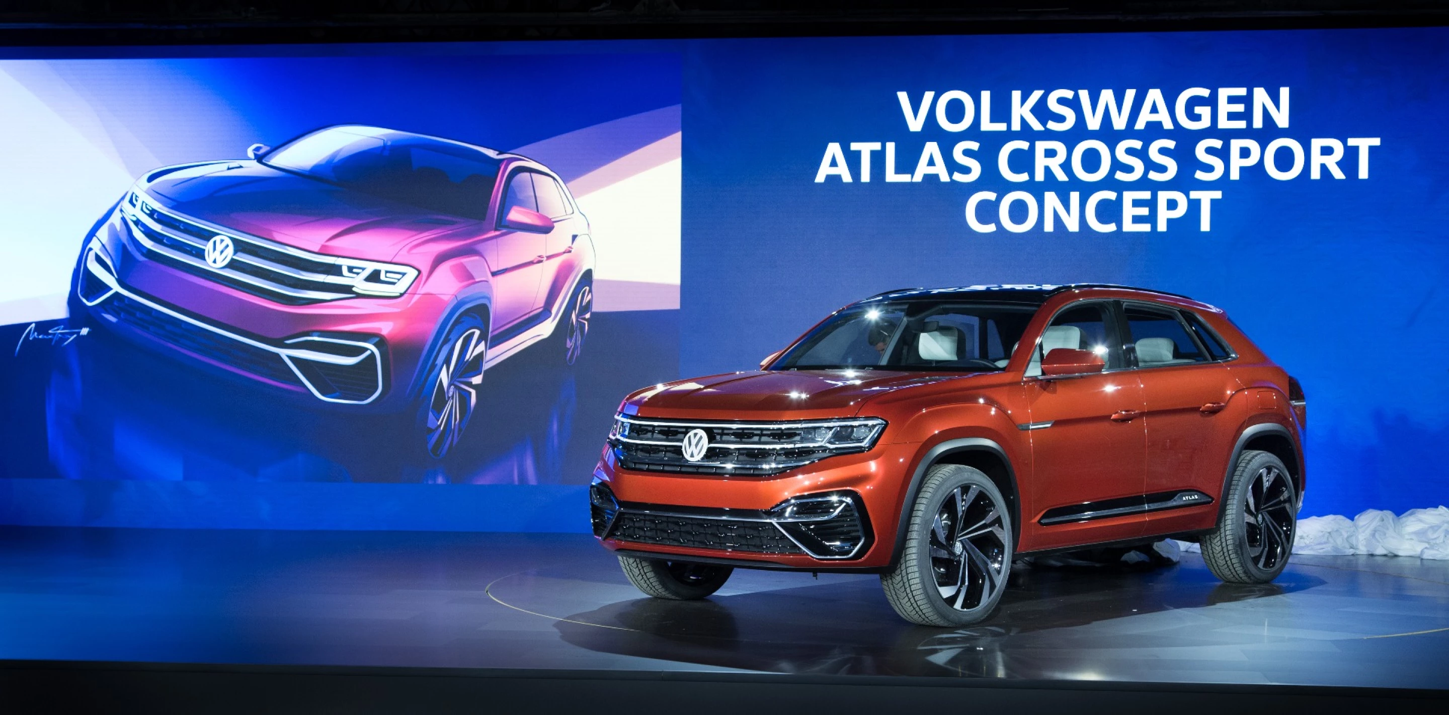 VW previews 2019 SUV in New York with Atlas Cross Sport concept
