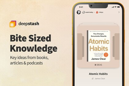 Become wiser and more productive in just minute a day with Deepstash