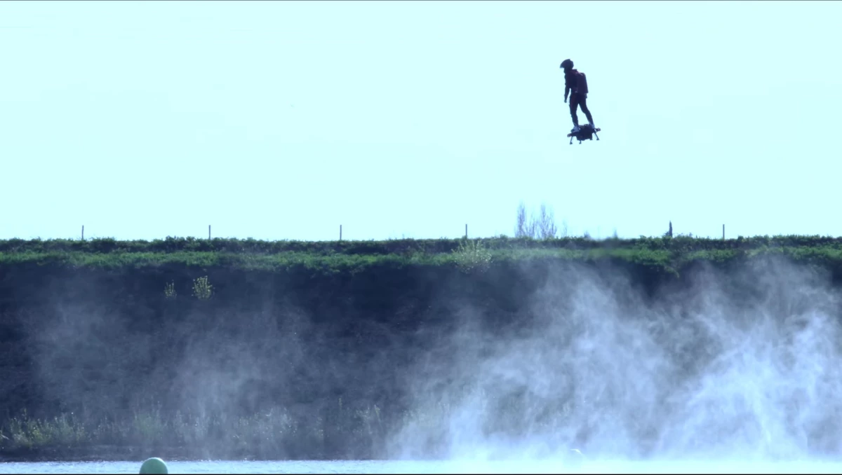 Franky Zapata's awesome Flyboard Air redefines the concept of a hoverboard