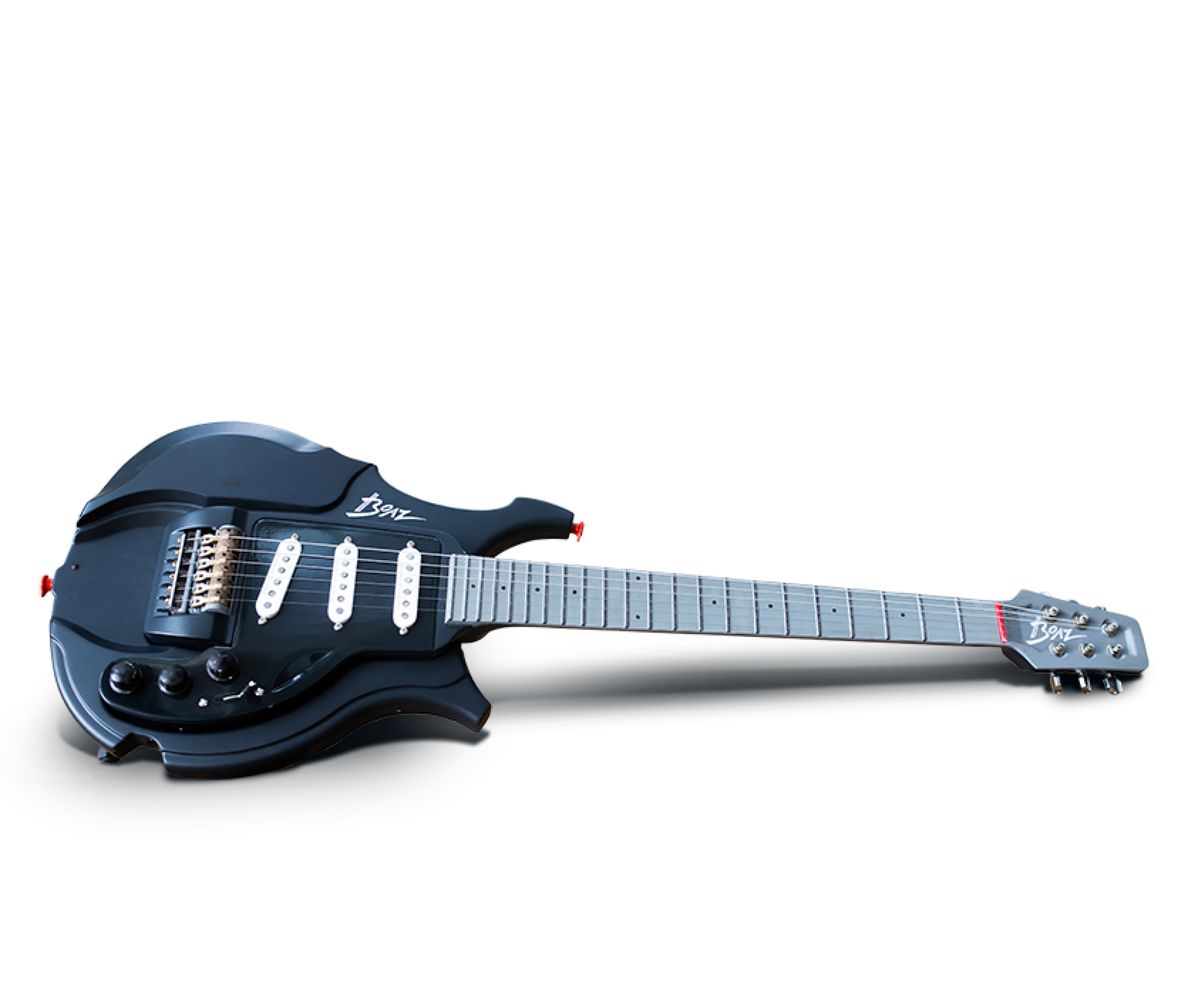 Modular plastic guitar offers up to 50 different combinations