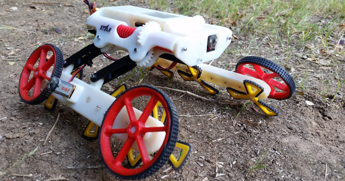 Sprawling, crawling robot may someday save lives
