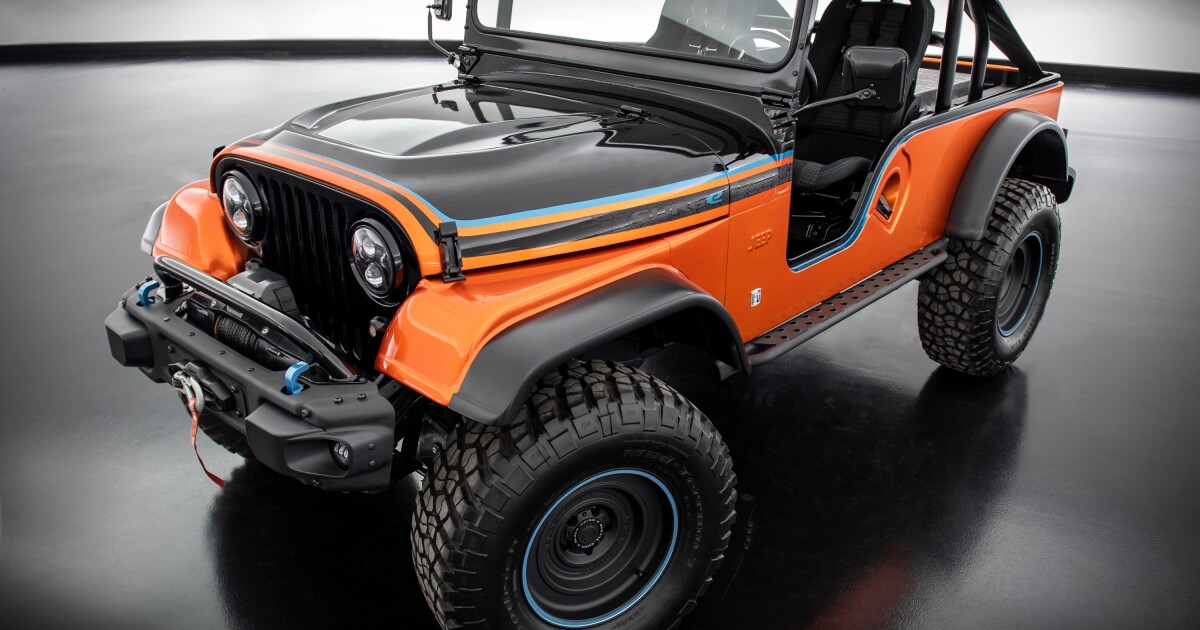 Jeep CJ Surge electromod predicts possible plug-and-play EV 4x4 kit