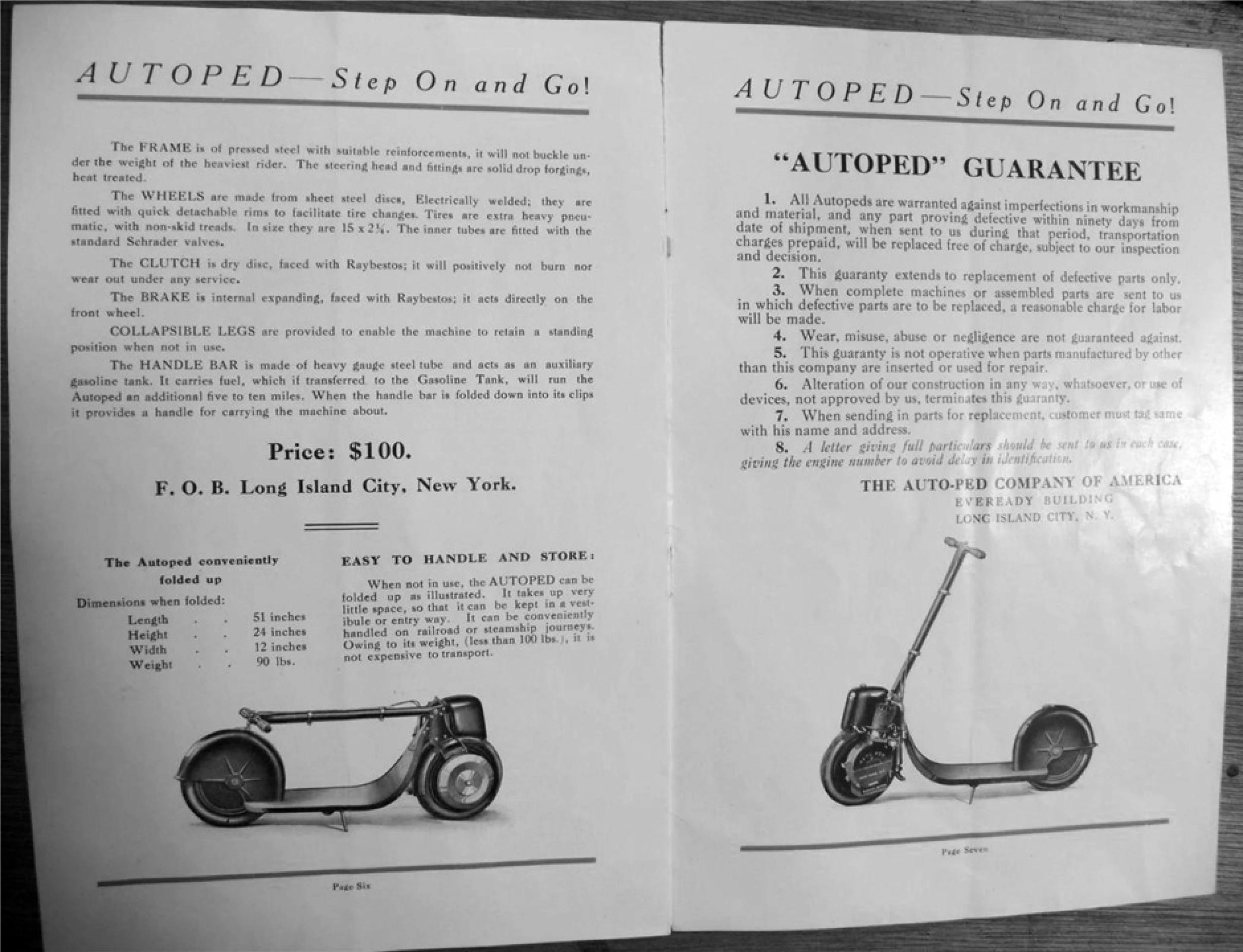 (The original) 100 year-old motorscooter up for sale