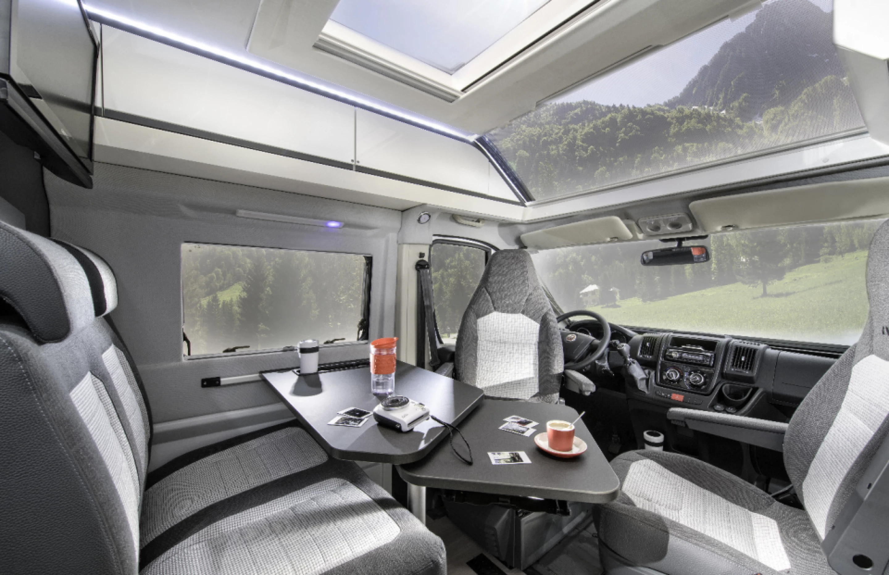 Camper van answers adventure's call with flex bed-garage and panoramic roof