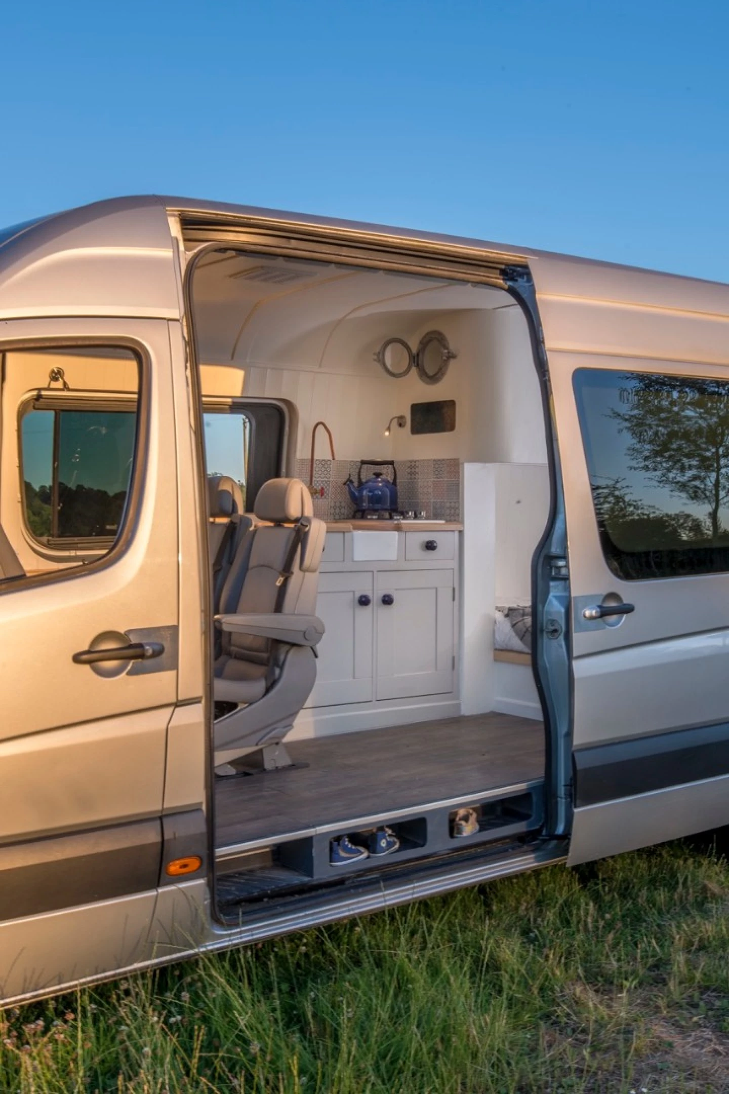 Tiny house expertise put to use in Mercedes Sprinter campervan conversion