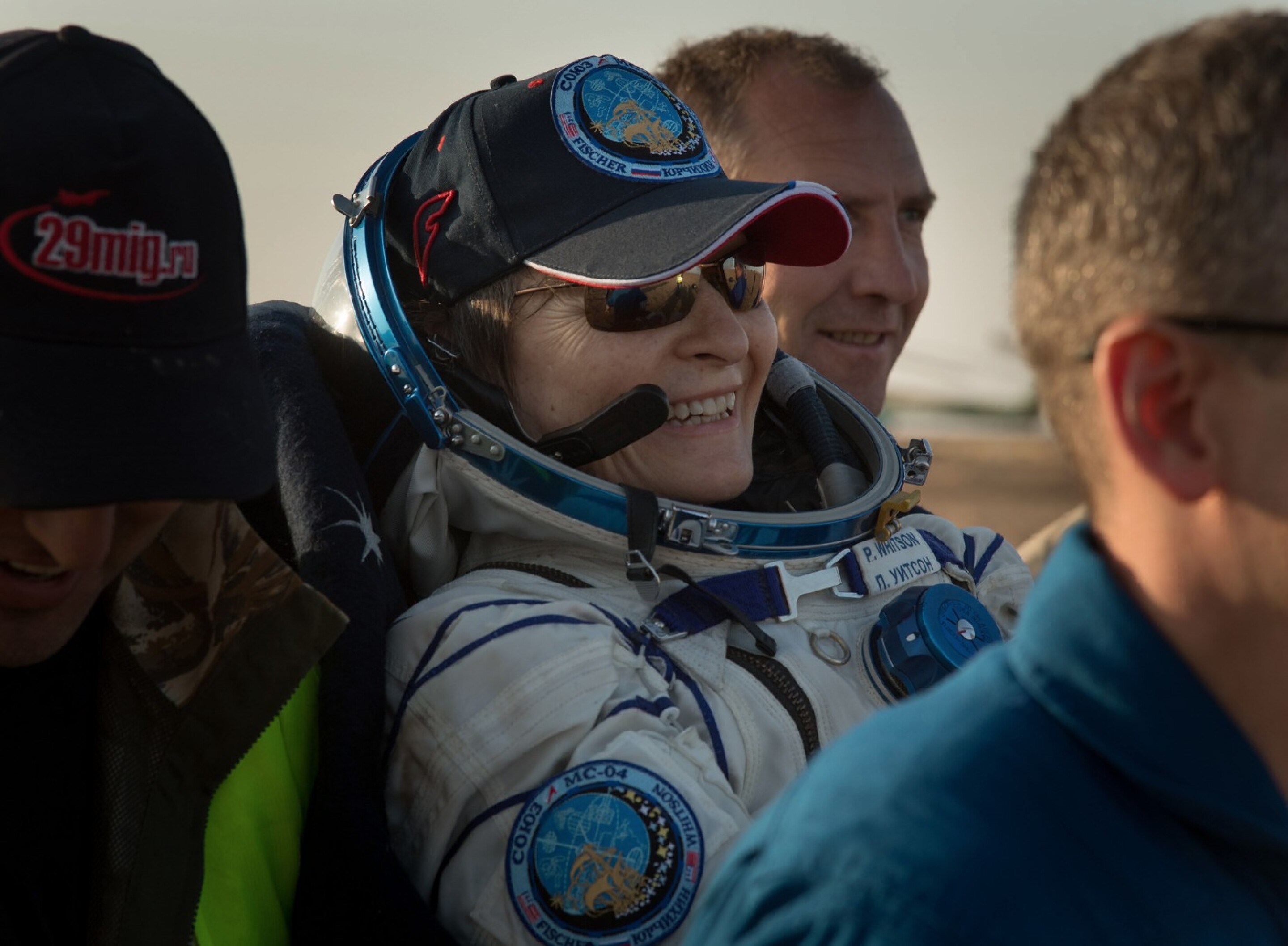 Record-breaking NASA astronaut Peggy Whitson returns to Earth