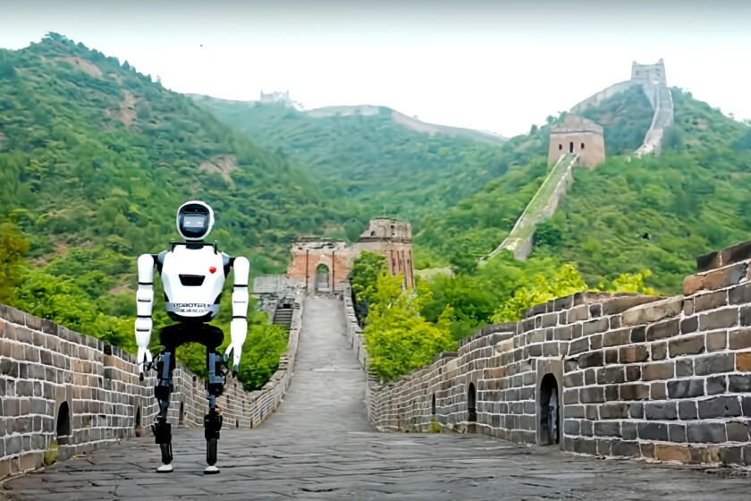 Chinese humanoid takes on the Great Wall in new video