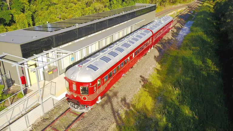 World's first solar-powered train mixes the old and the new along ...