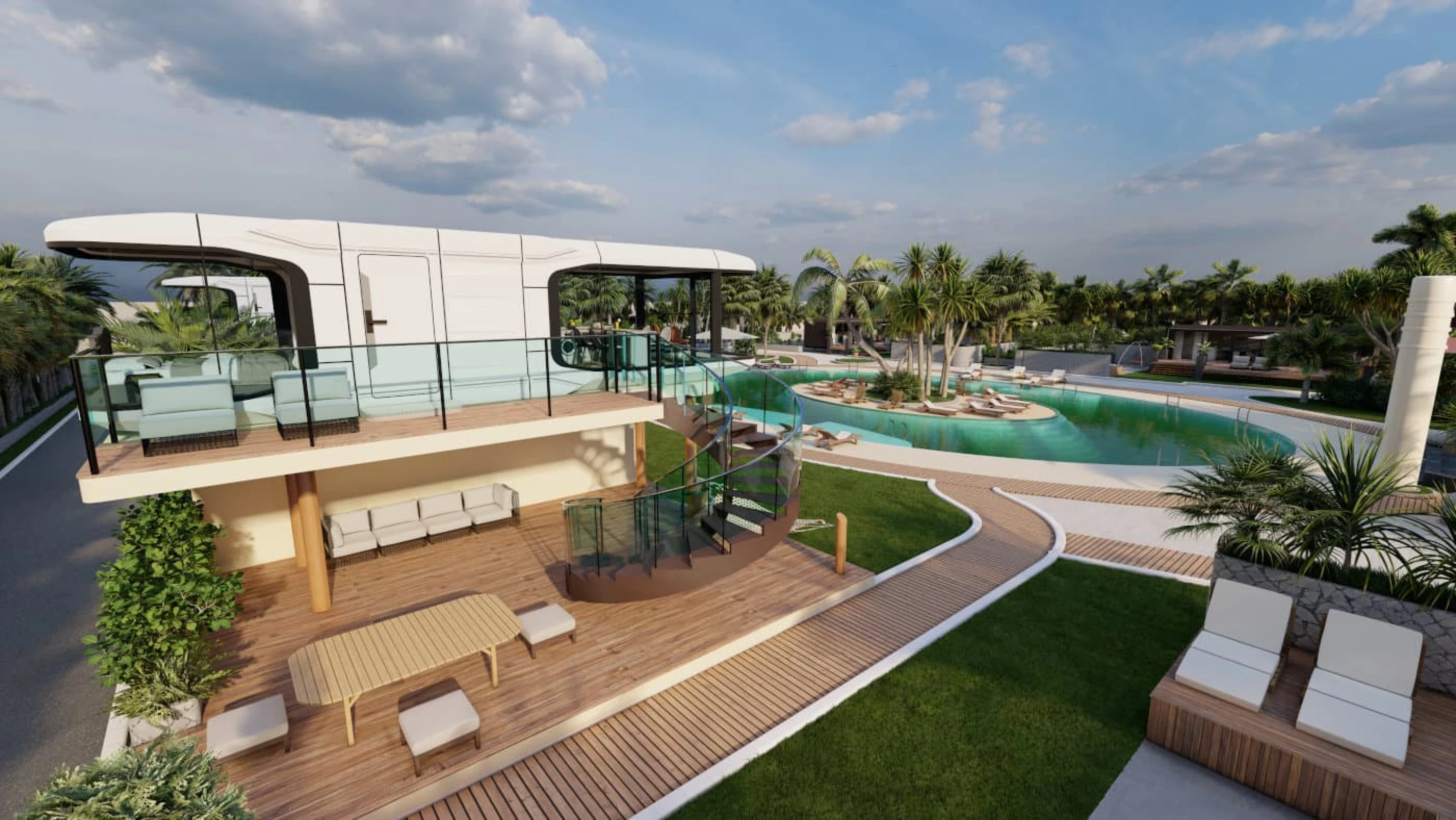 Futuristic smart tiny house enables majestic 360-degree views