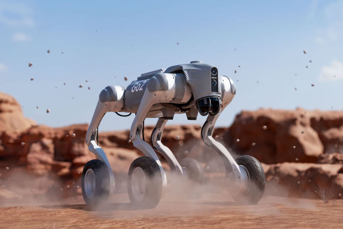 Watch: Walls, furniture and stairs prove no match for wheeled robodog
