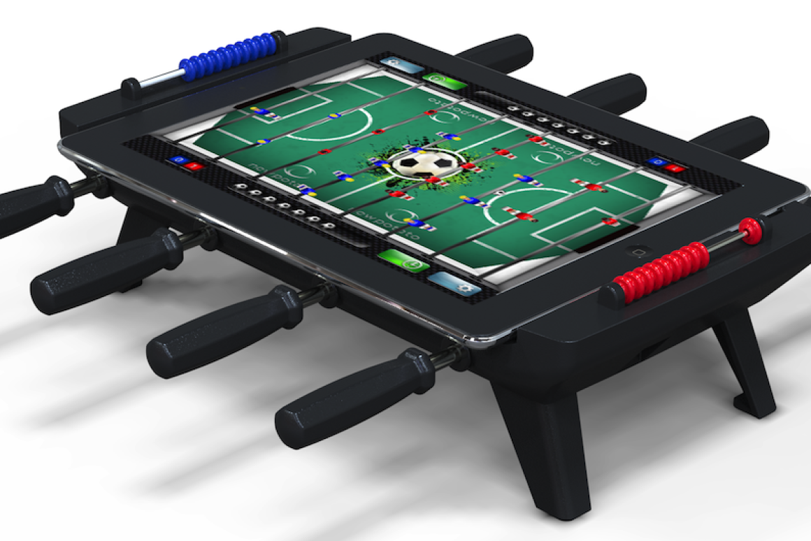 New accessory turns your iPad into a mini foosball table