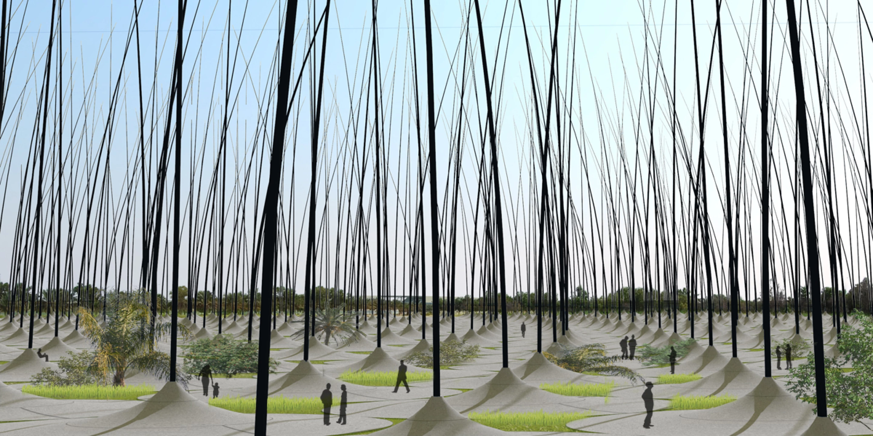 Windstalk concept is a wind farm without the turbines