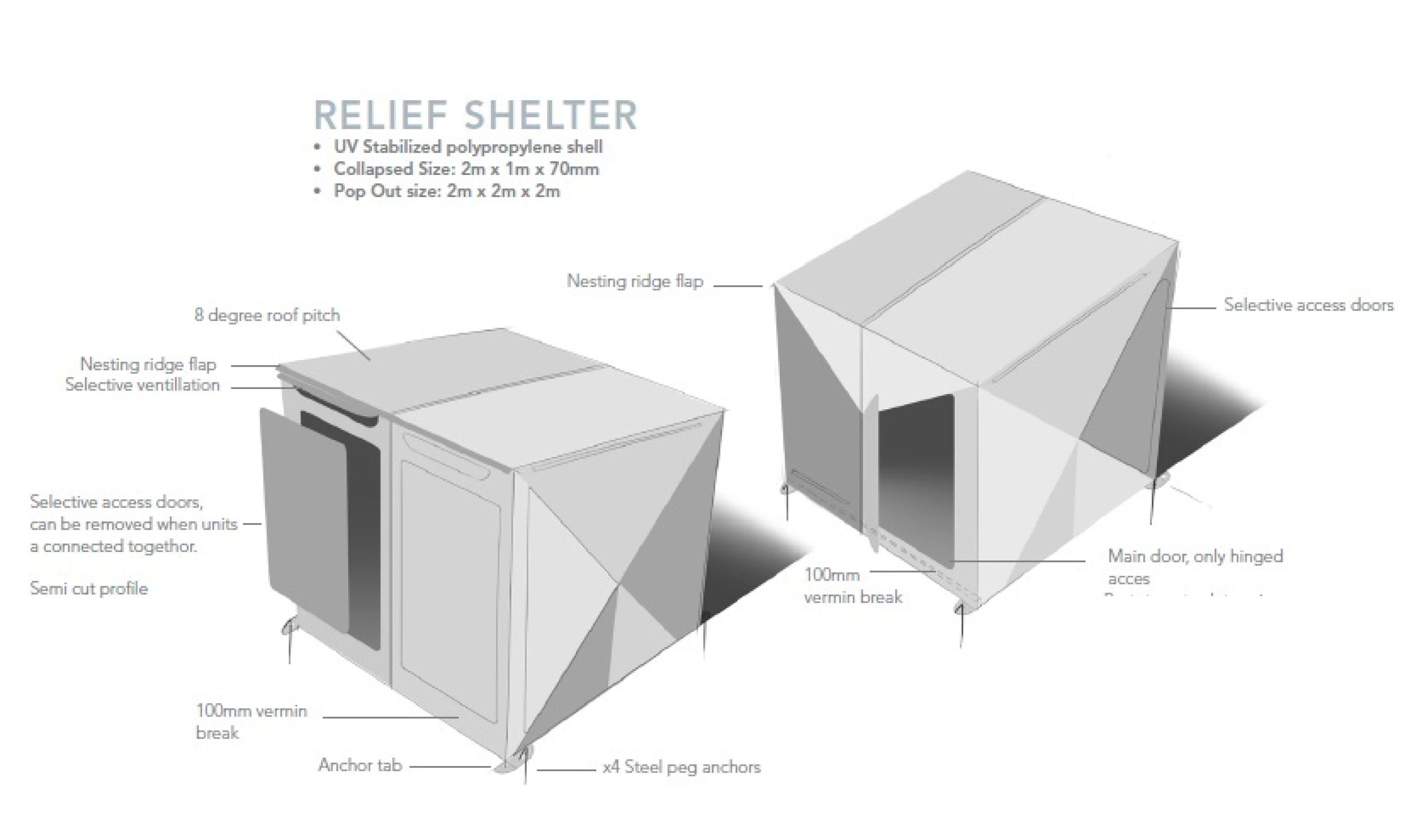Collapsible Compact Shelter pops up in under two minutes