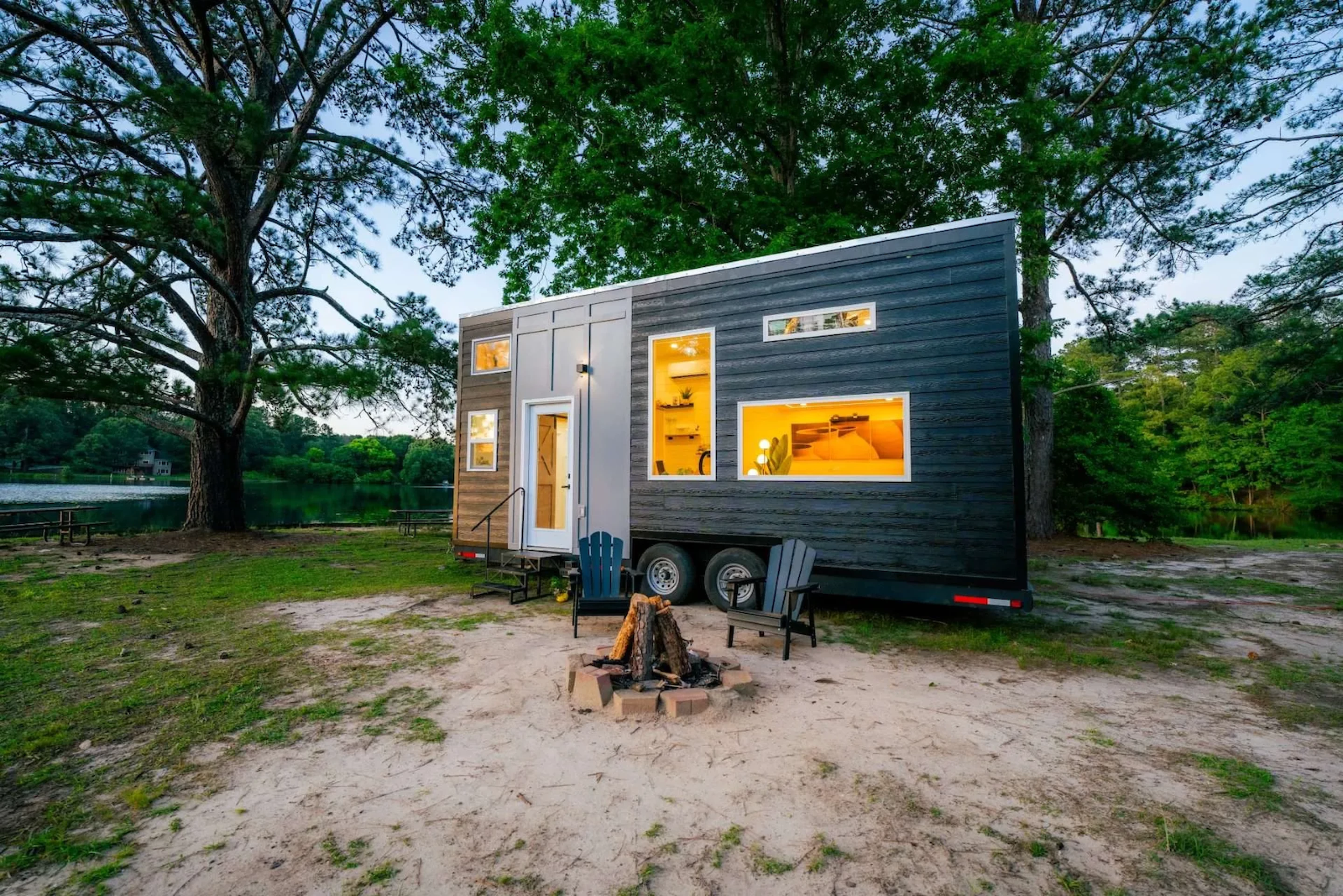 Affordable tiny house fits two bedrooms into 204 sq ft