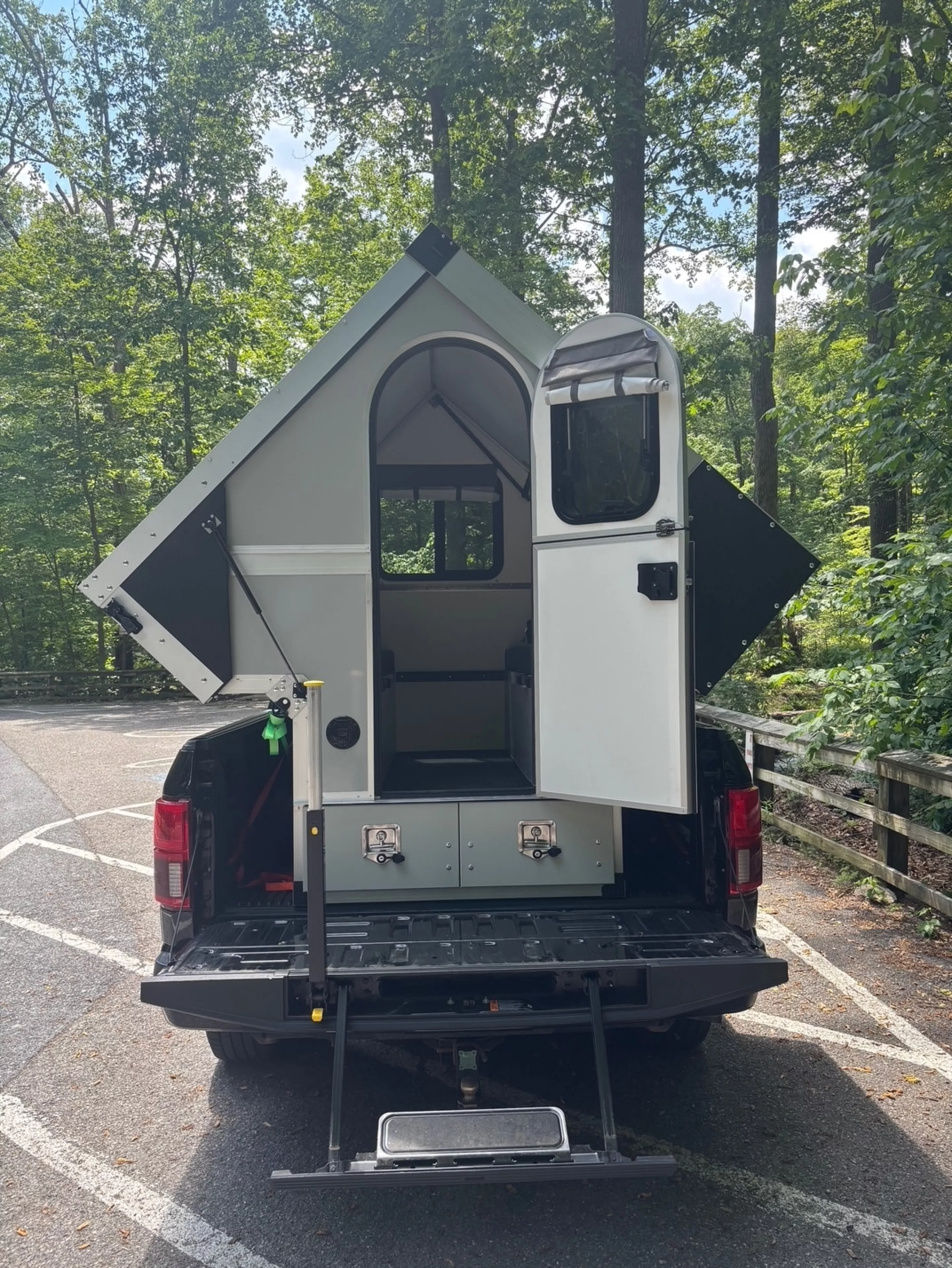 Aliner Switchback: Sub-400-lb fold-out A-frame truck camper under $10K