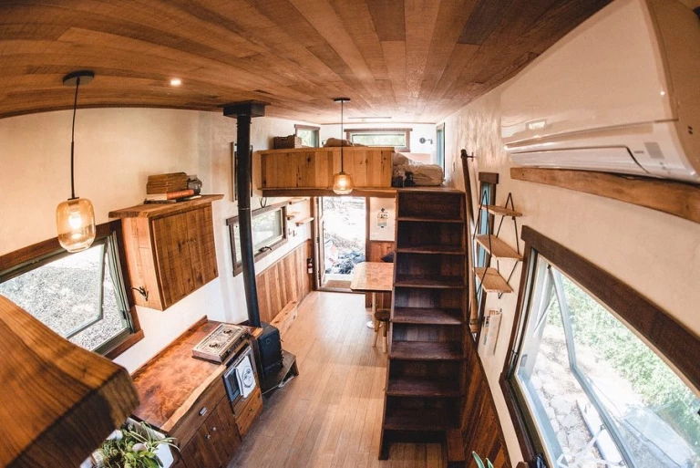 El Toro tiny house is handcrafted from reclaimed materials