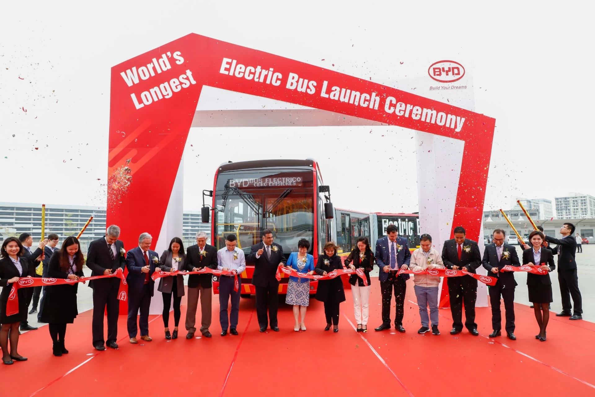 World's longest electric bus can carry 250 passengers