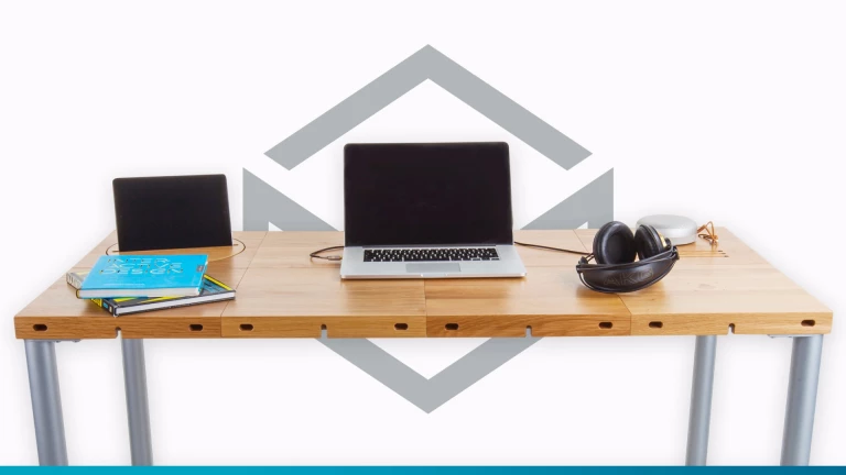 Interchangeable desk modules meet the changing needs of home/office workers