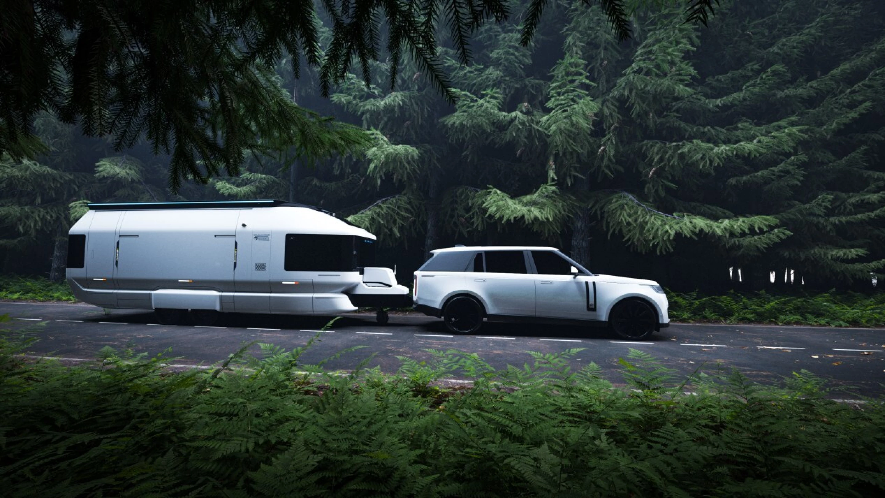 Skydream space-age travel trailer makes camp at the push of a button