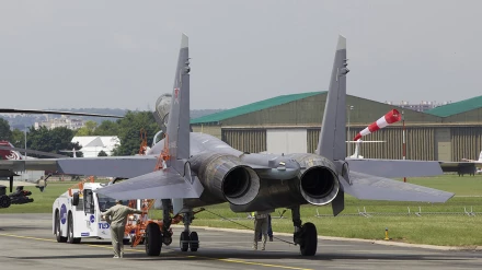 Sukhoi SU-35 fighter has all the right moves at Paris Air Show
