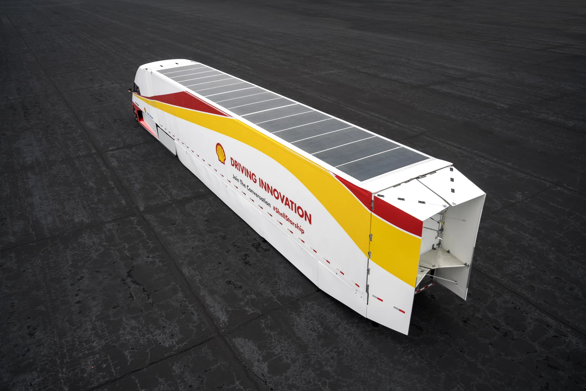 Shell trucks into the future with hyper-efficient solar tractor trailer