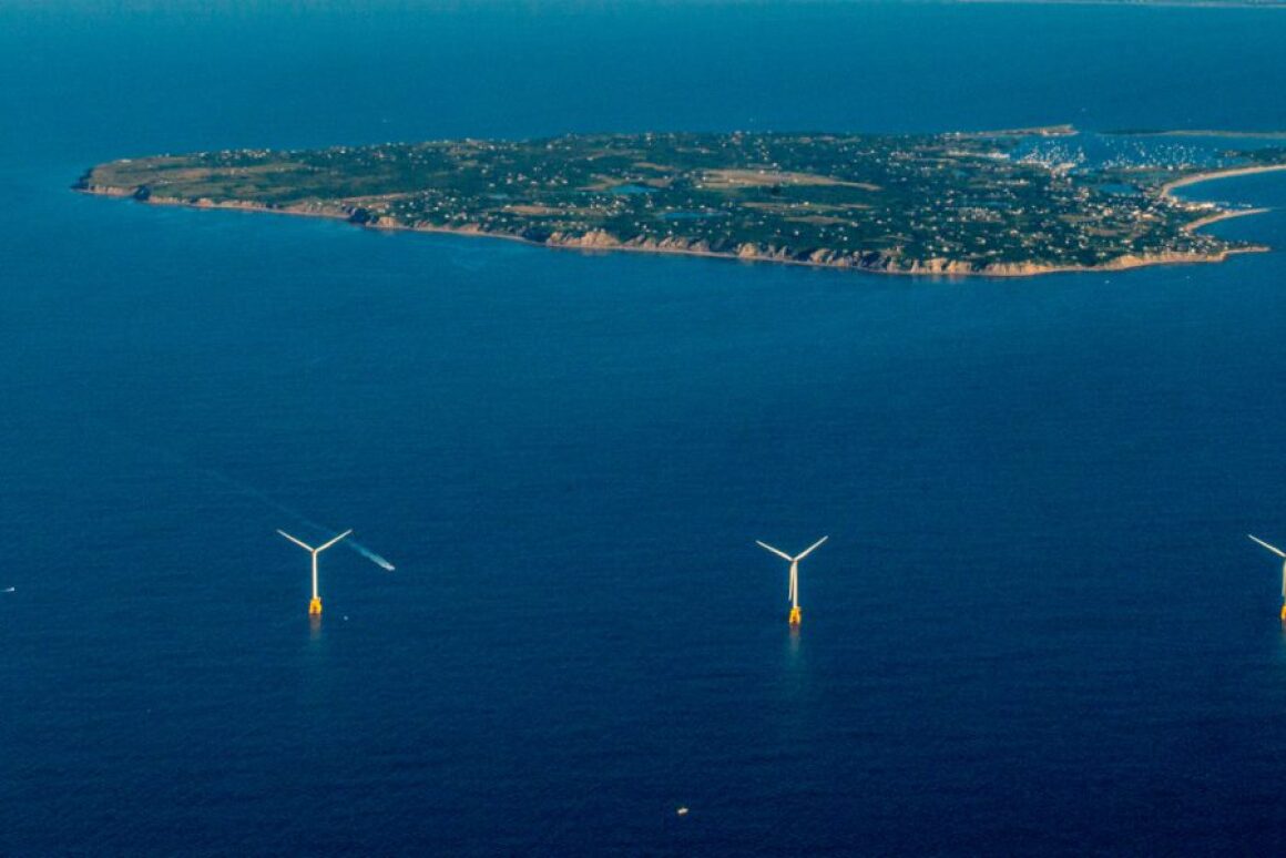 First US offshore wind farm spins into action