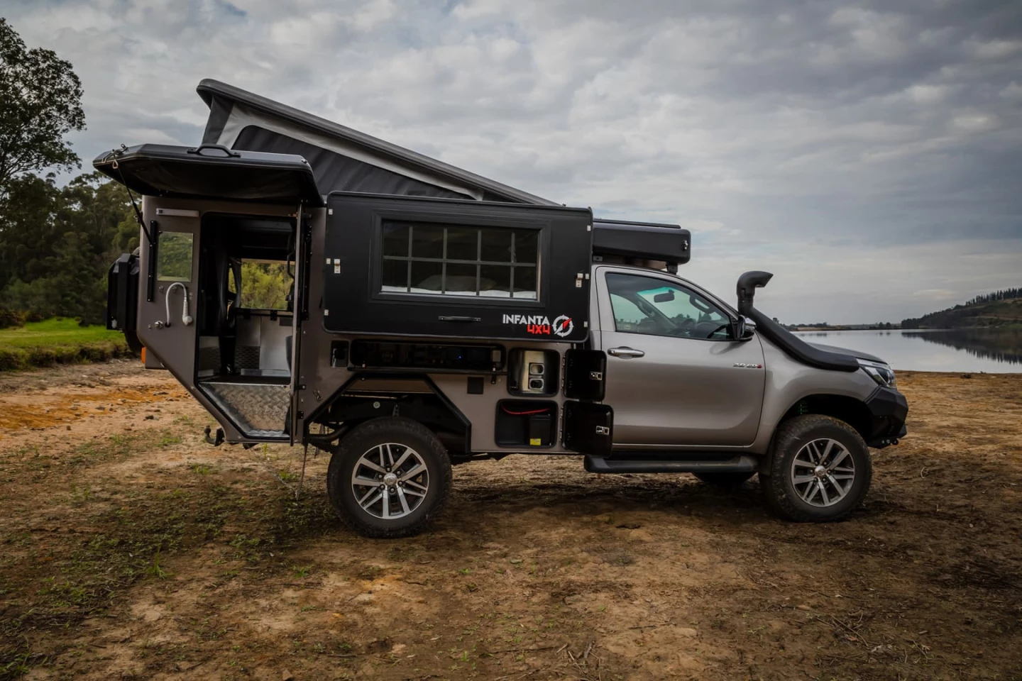 Inkunzi camper makes Toyota Land Cruiser one angry bull of a micro-RV