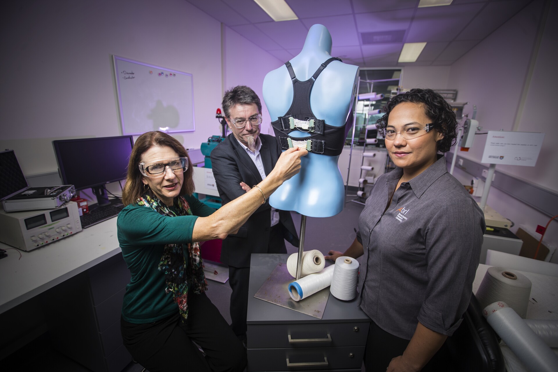 Responsive "Bionic Bra" adjusts to breast movement