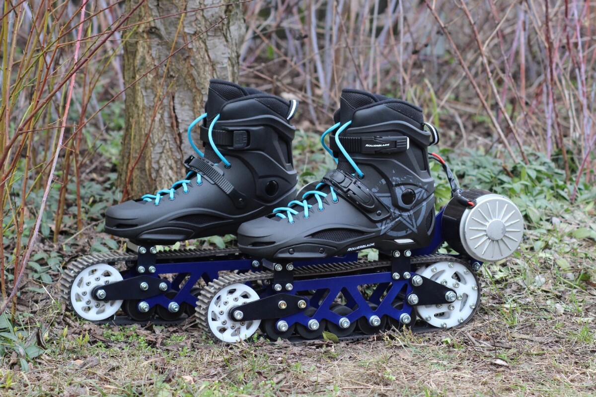 futuristic roller blades