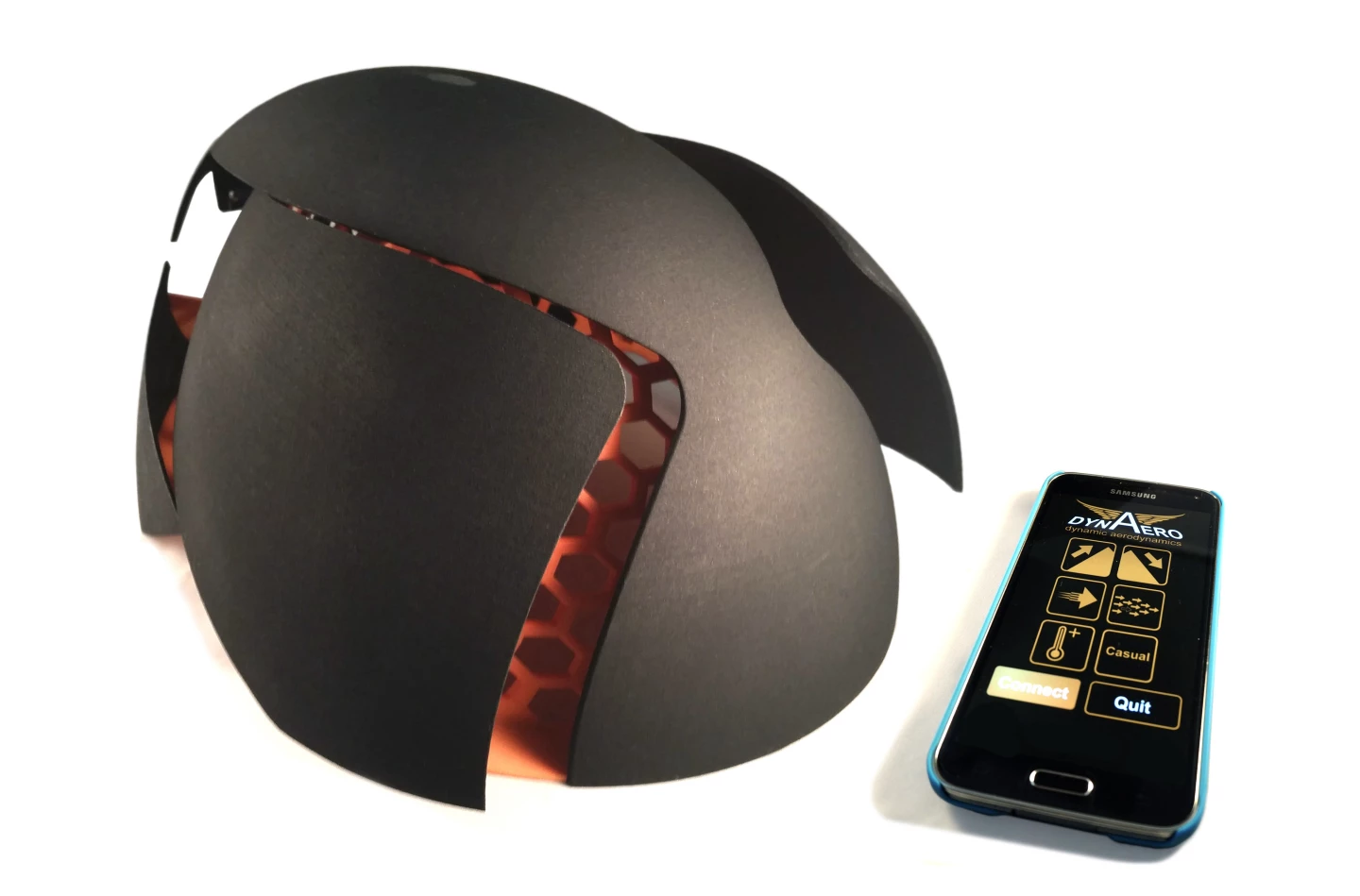 Shape-shifting bike helmet tunes its aerodynamics on the fly