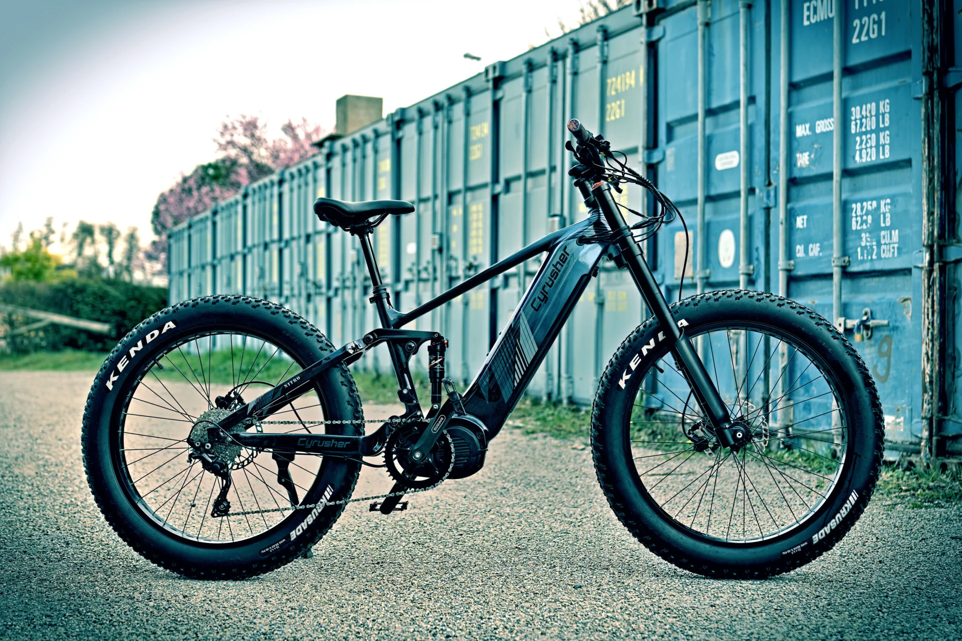 Nitro fat-tire adventure ebike first Cyrusher with mid-drive motor