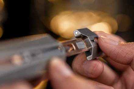 Brainy extendable titanium ruler packs a caliper, pen and slide rule