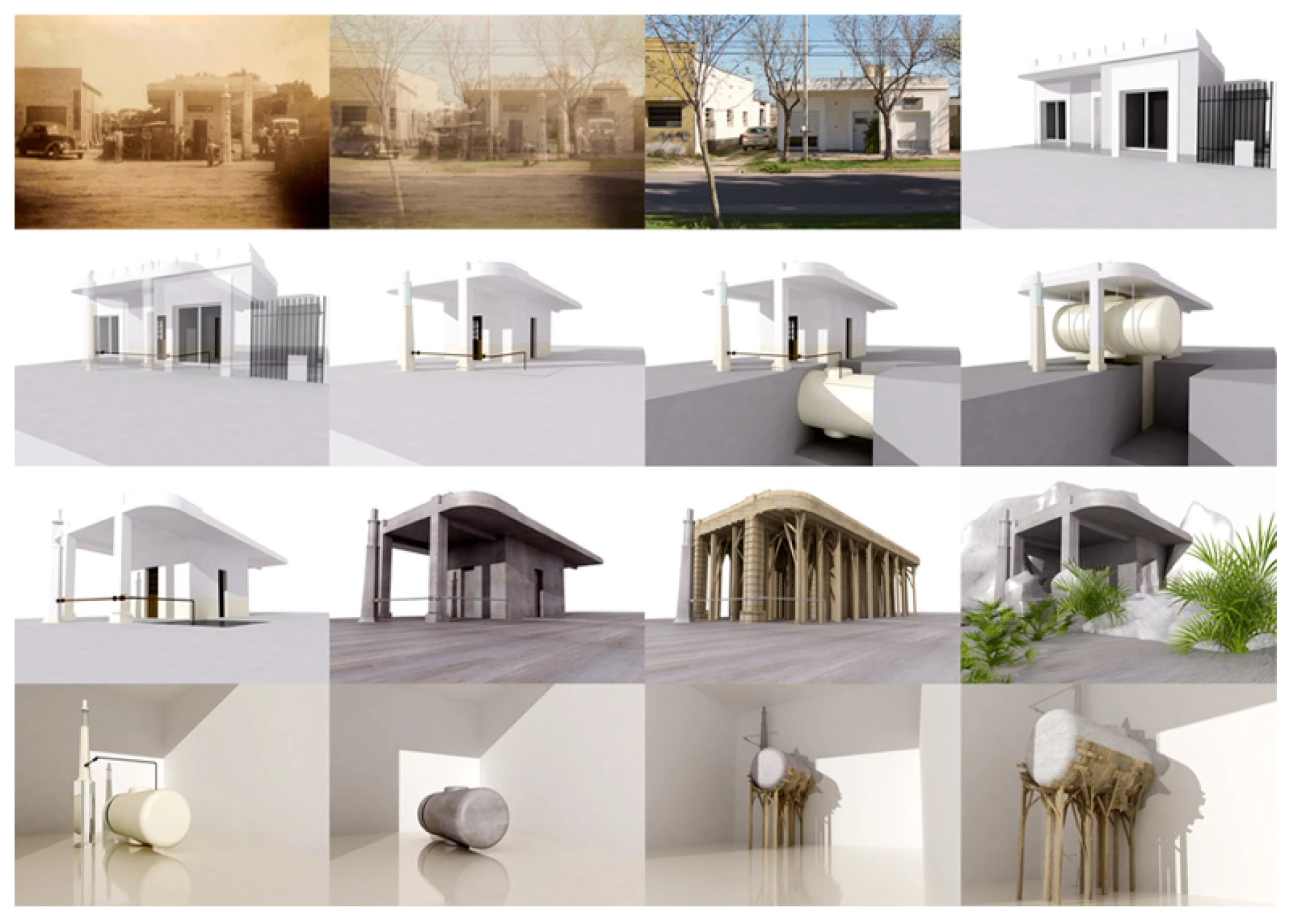 Fuel storage tank transformed into novel micro-shelter