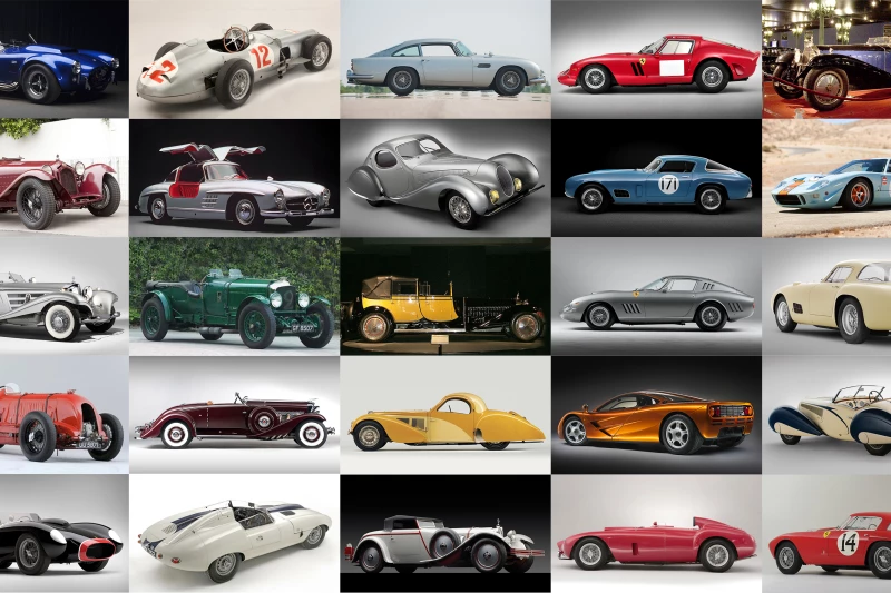 The top 100 most expensive cars of all time