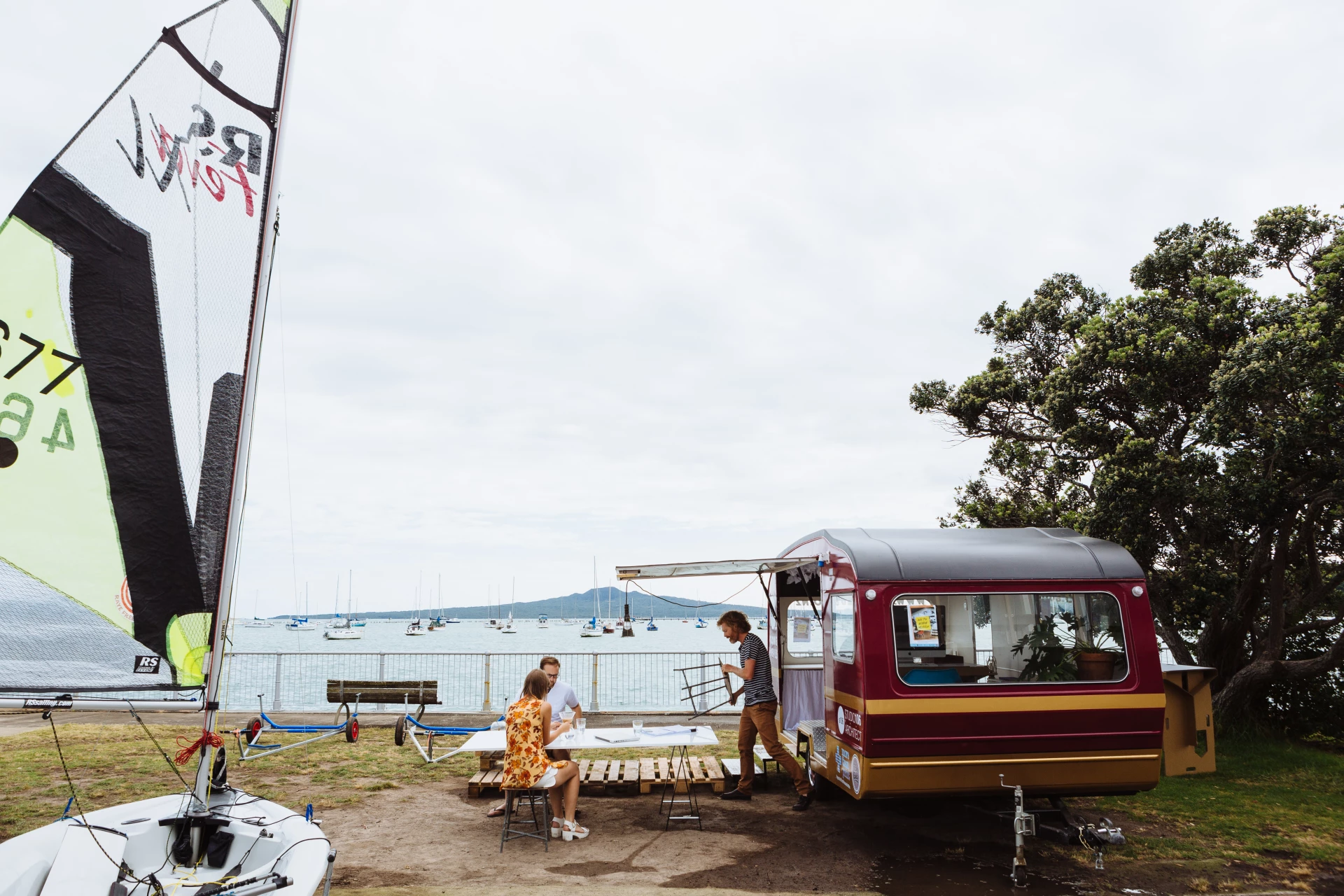 NZ architects transform retro caravan into a mobile office