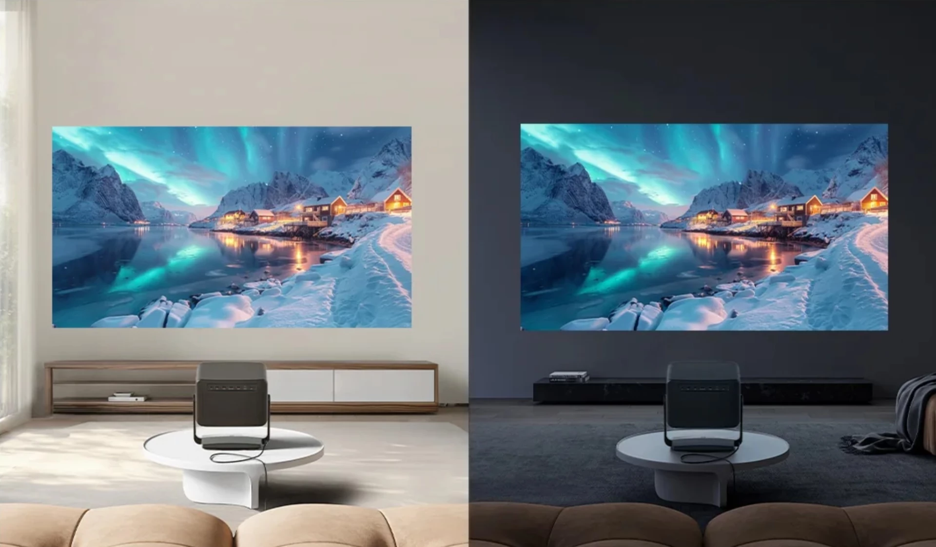 Boxy 4K GTV projector offers vibrant daytime viewing