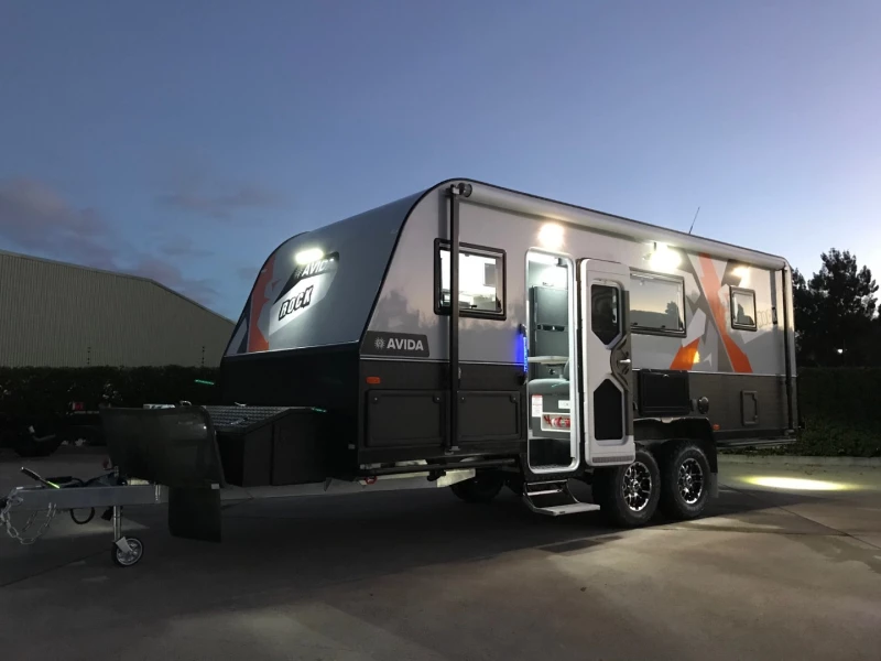 Solar-powered off-road caravan comfortably shelters a large family on ...