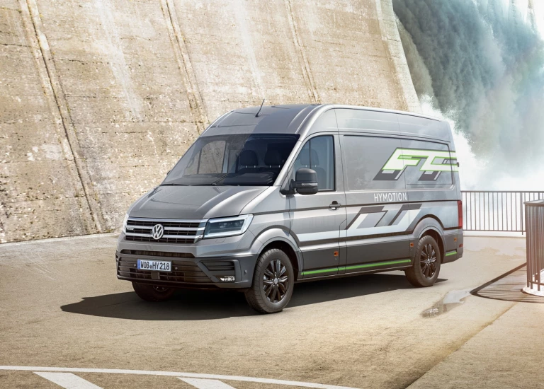 Volkswagen debuts hydrogen-powered Crafter HyMotion van concept with ...