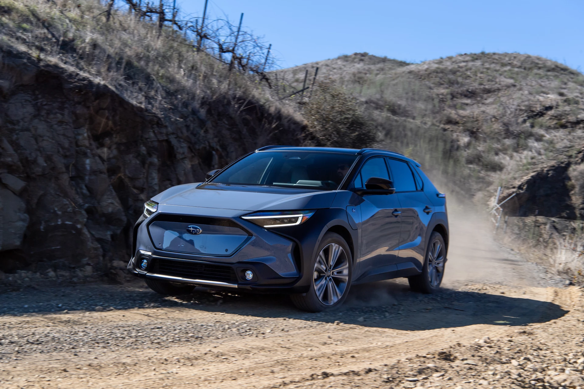Subaru's first electric SUV claws out 220 miles of all-wheel adventure