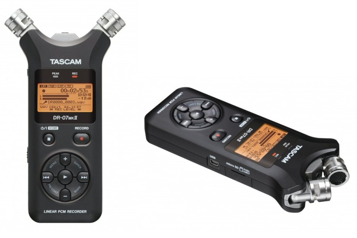 Tascam's new handheld audio recorder features adjustable microphones