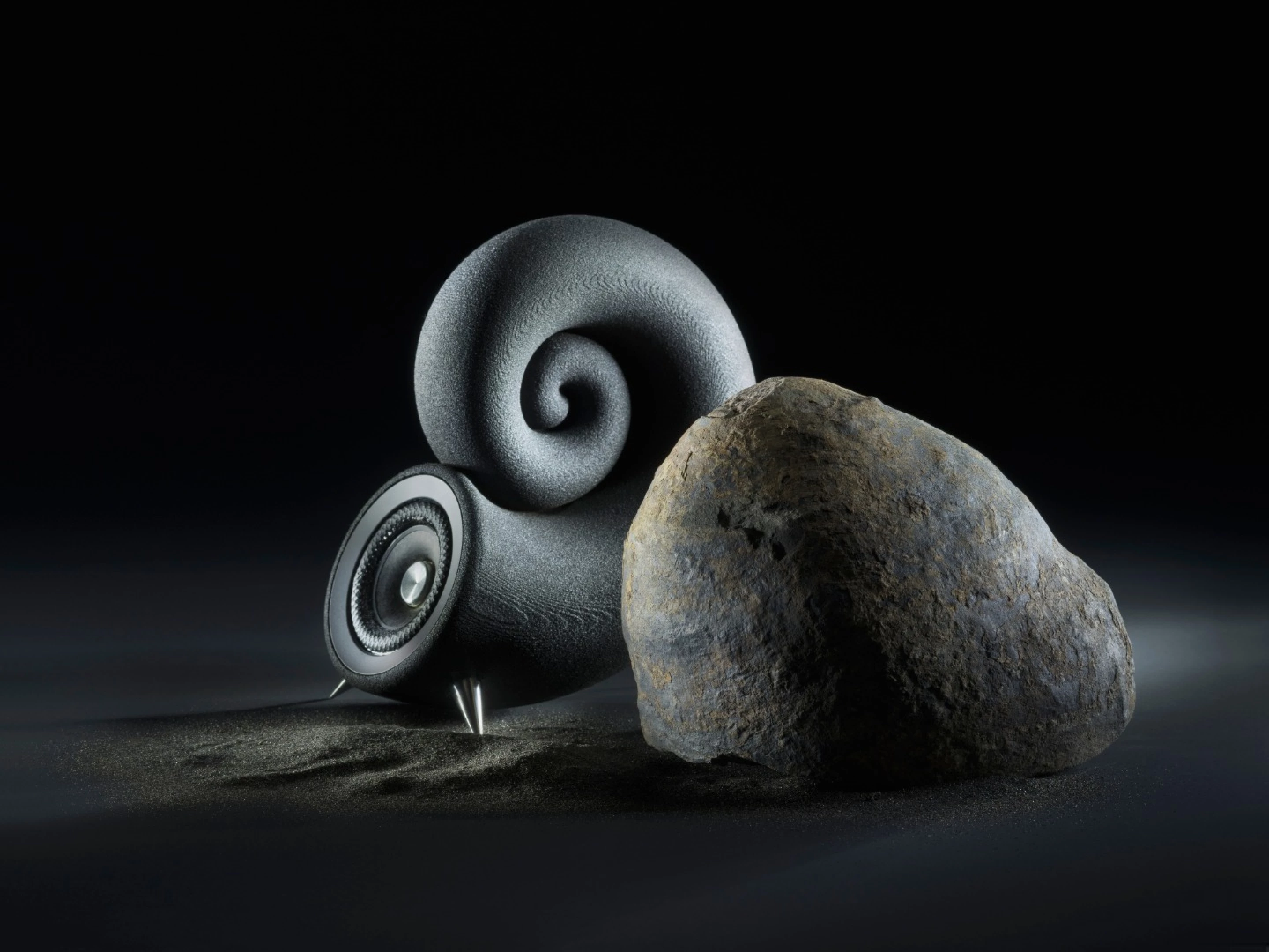 Marine-inspired sound system is 3D printed from sand
