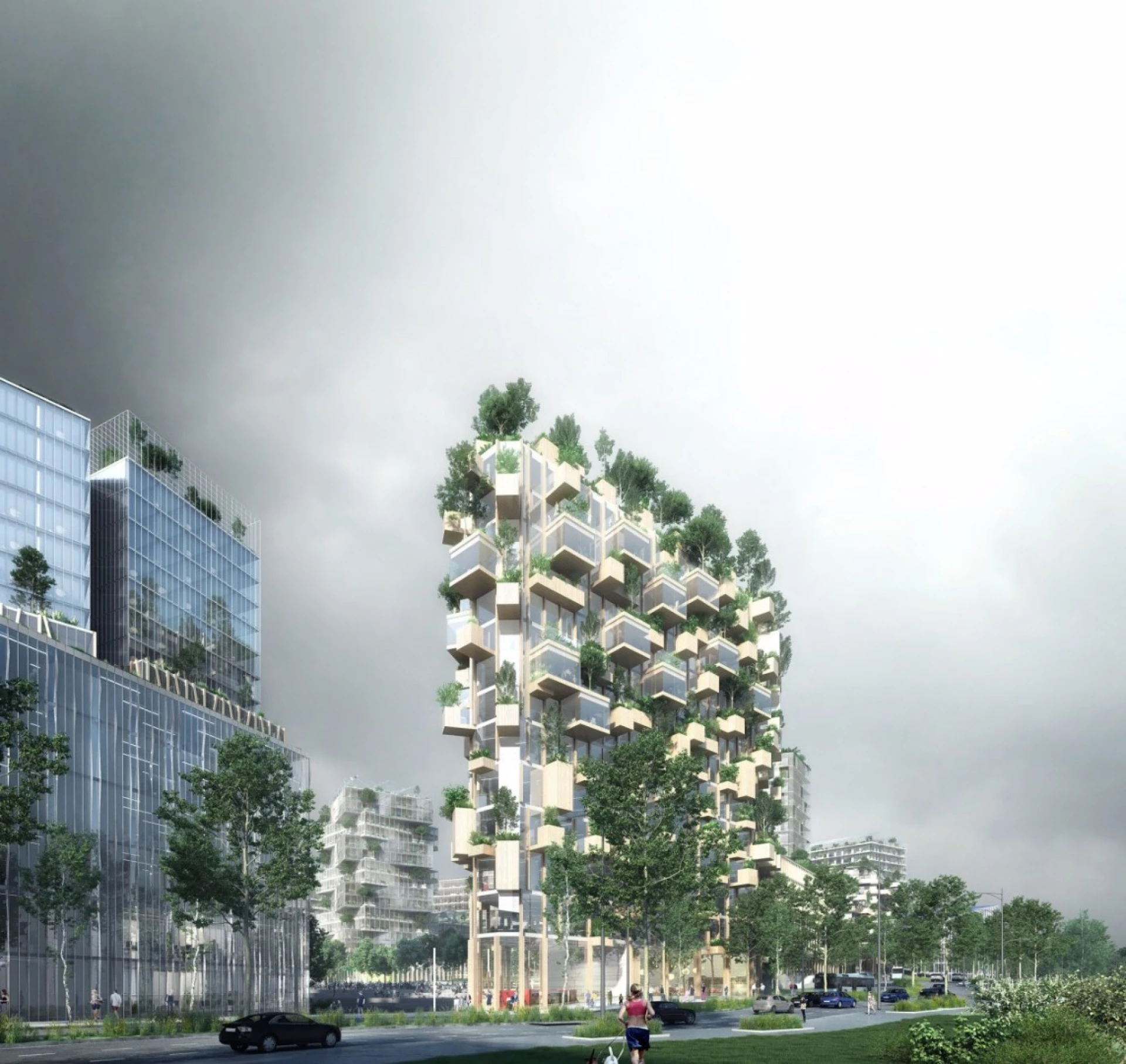 France's first vertical forest tower to be shrouded in 2,000 plants