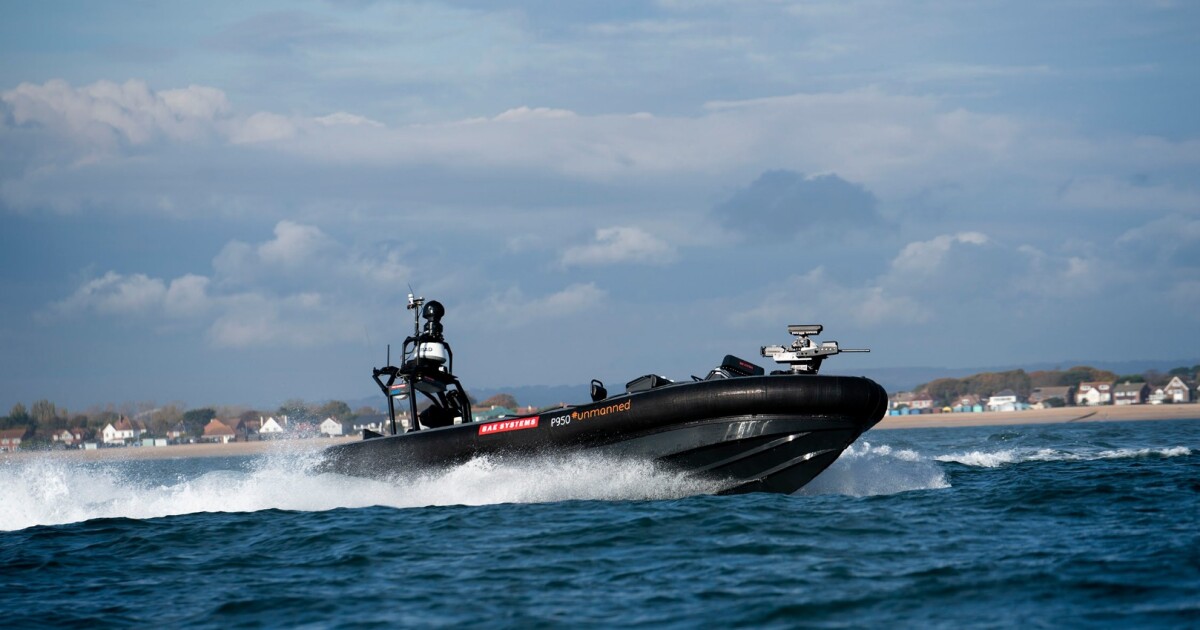 BAE's autonomous patrol boat packs 12.7-mm heat and offers 10-day ...