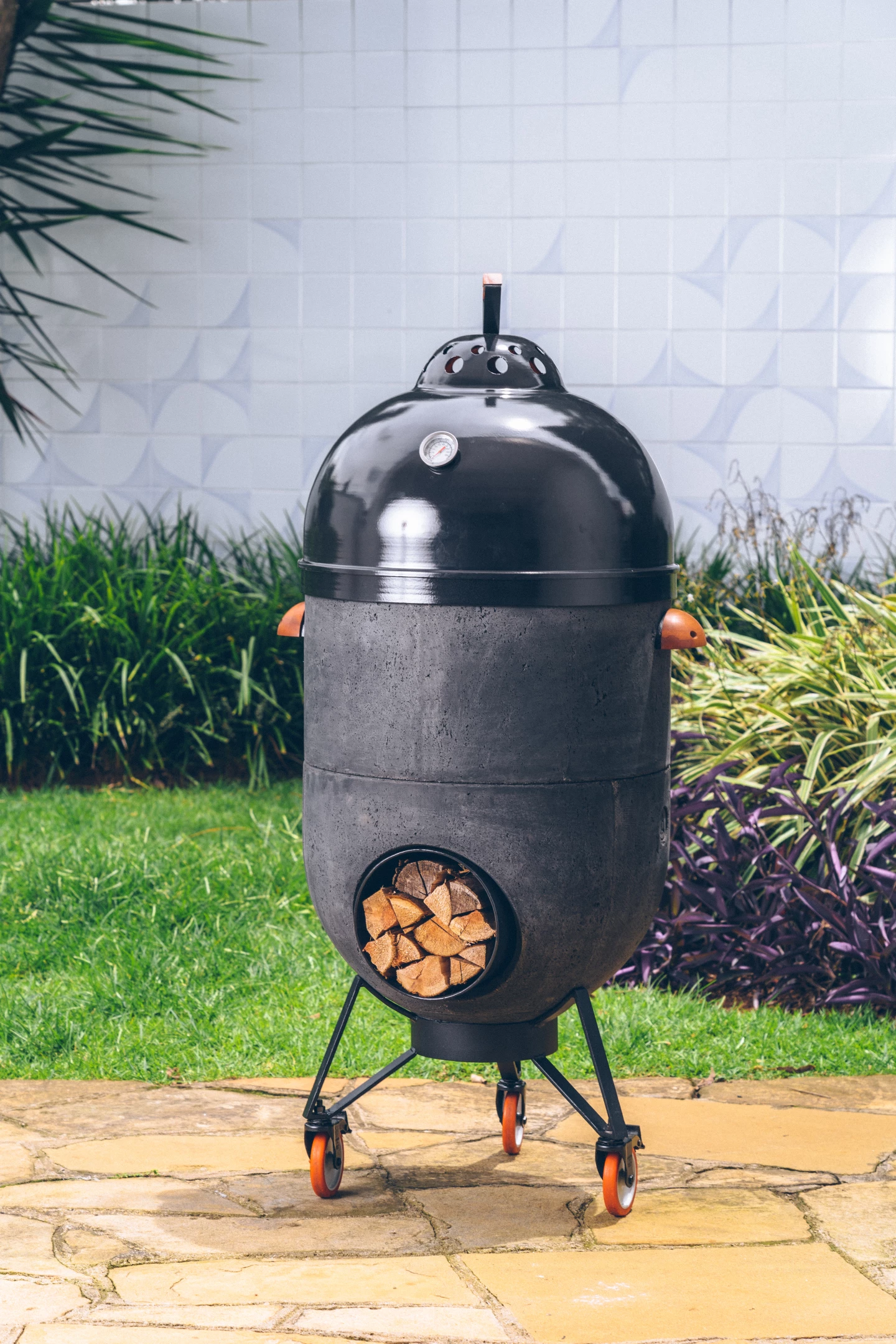 Rocket stove can be used as a barbecue, pizza oven or fire pit