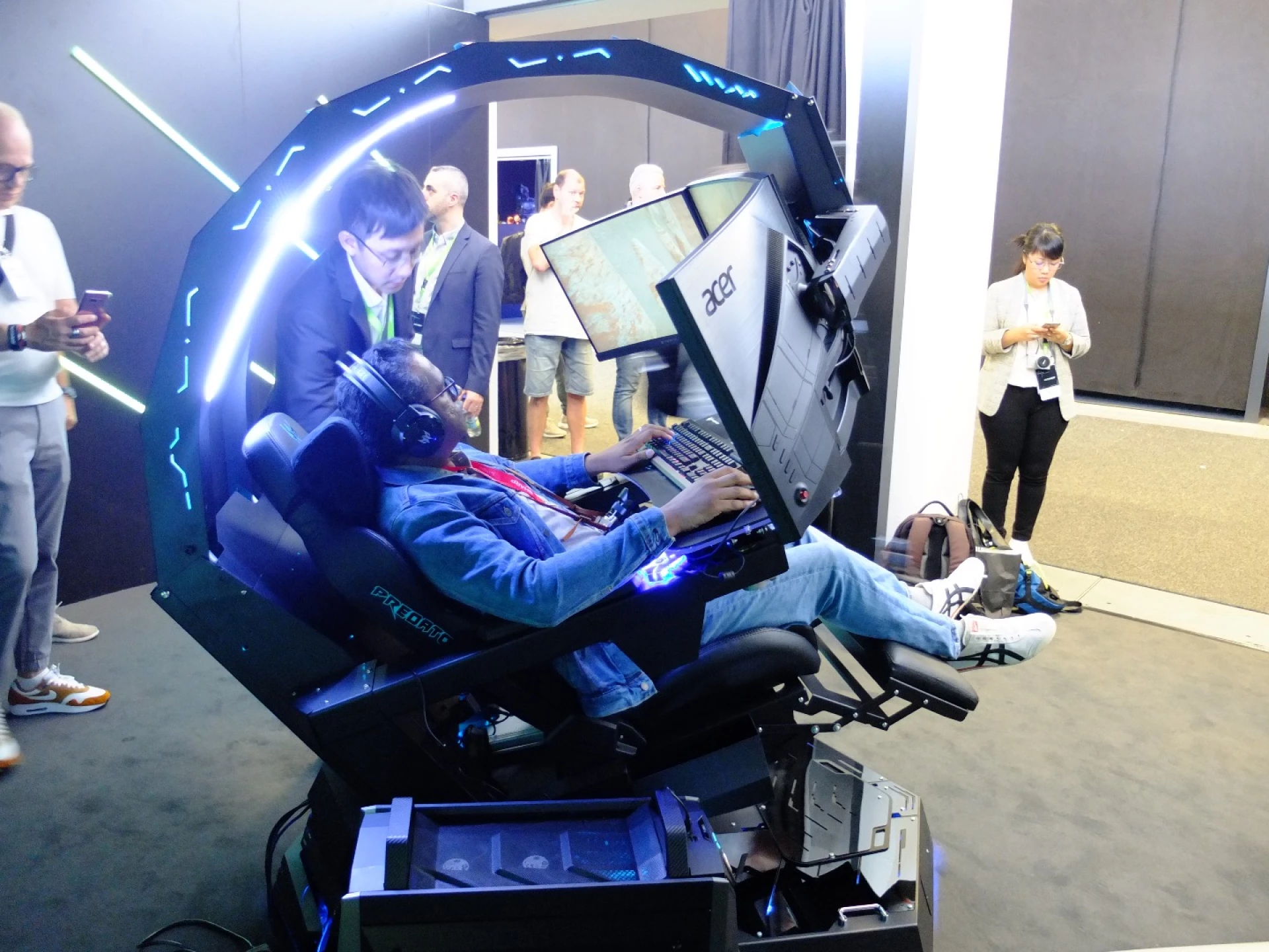 Hands on: Acer unveils Thronos, a beastly haptic gaming cockpit