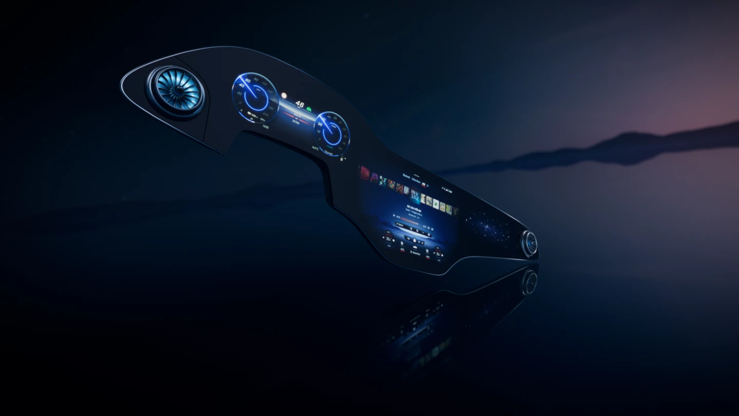 Mercedes stretches door to door with massive Hyperscreen