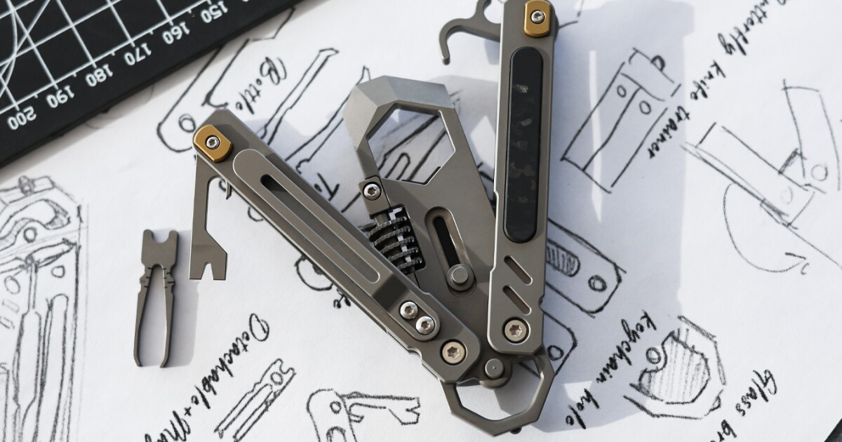 Nine-function butterfly knife multitool channels your inner gangsta